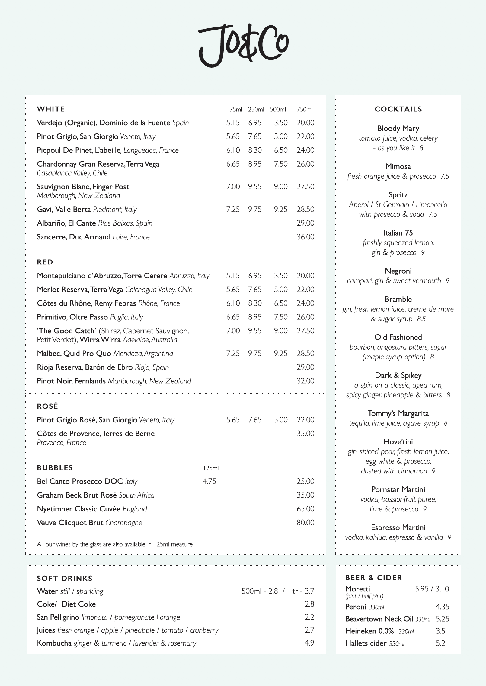 Jo & Co Restaurant - Hove - Brunch and all-day dining with friends